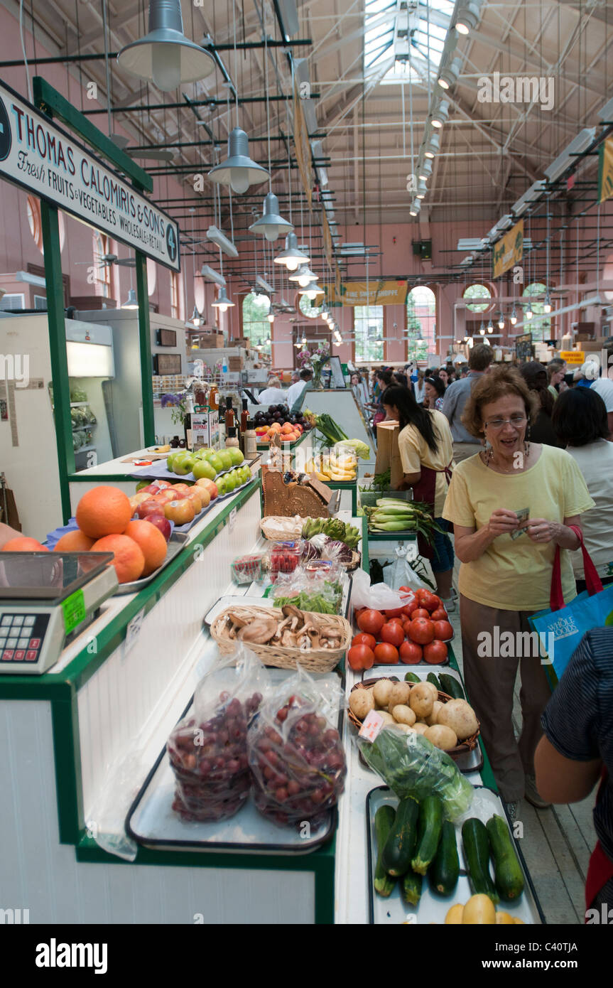Shops at Eastern Market in Washington DC Stock Photo - Alamy
