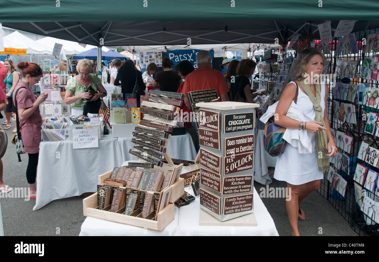 An outdoor shop at the Flea Market at Eastern Market in Washington DC ...