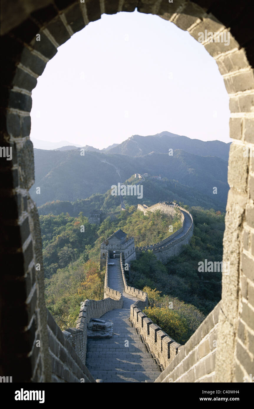 Asia, Beijing, Peking, China, Great Wall of China, Great Wall, Heritage ...