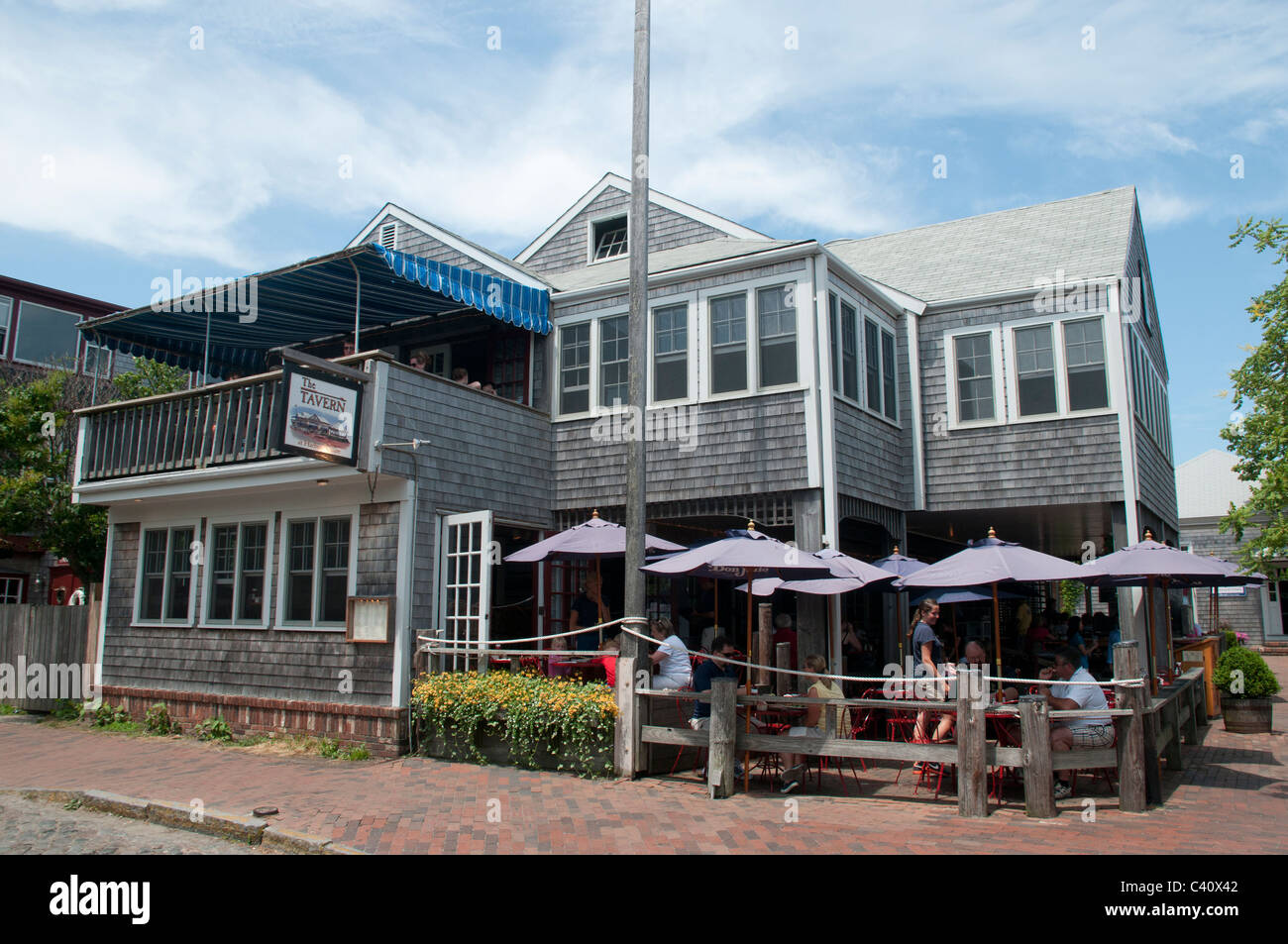 A restaurant in Nantucket Town Stock Photo - Alamy