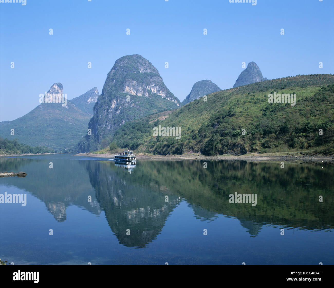 Asia, China, Dawn, Guangxi, Guilin, Holiday, Landmark, Li river ...
