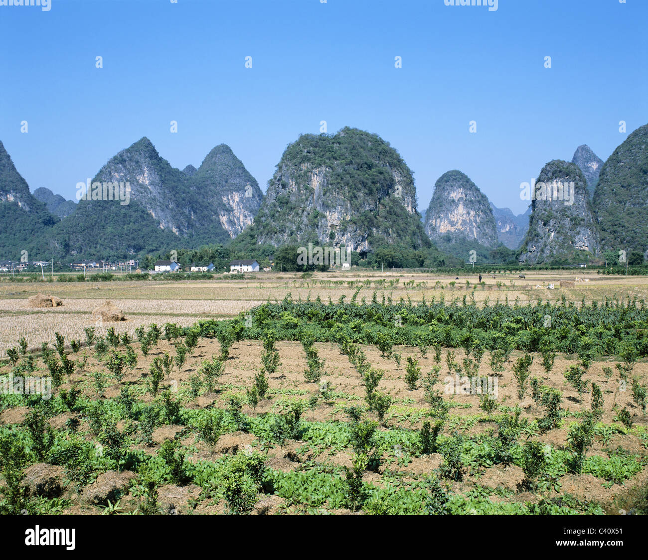 Asia, China, Farmland, Guangxi, Guilin, Holiday, Landmark, Limestone ...