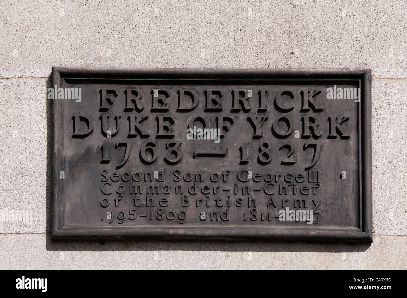 Prince Frederick Duke of York 1763-1827, Second son of George III ...