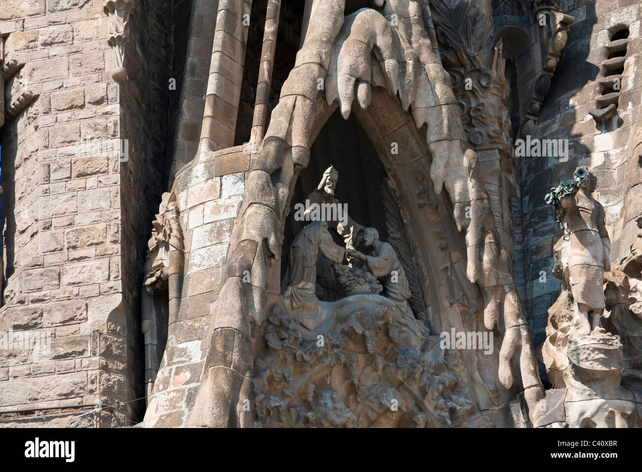 Gaudi Masterpiece Sagrada Familia Cathedral, Barcelona, Spain Stock ...
