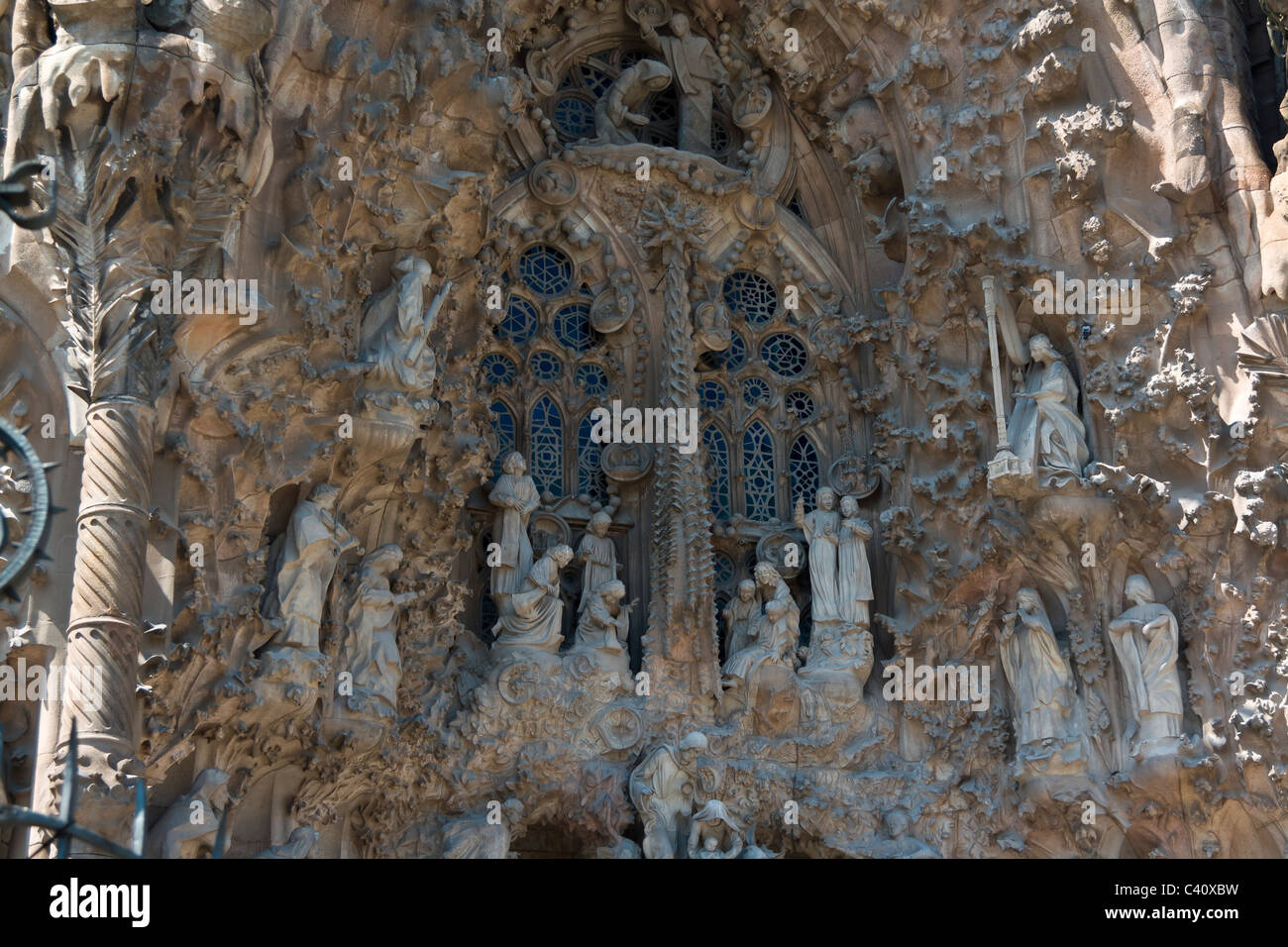 Gaudi Masterpiece Sagrada Familia Cathedral, Barcelona, Spain Stock ...