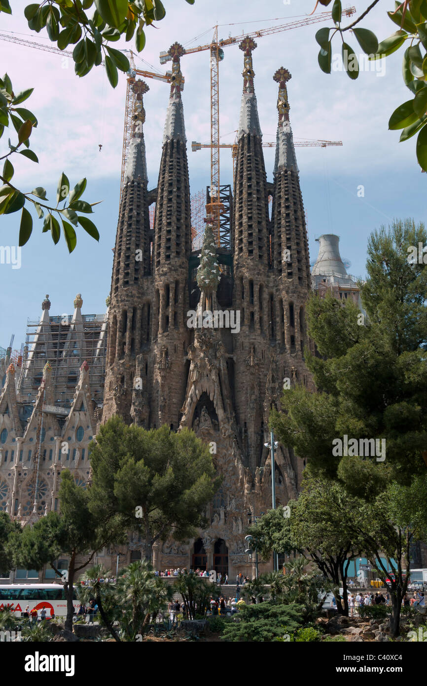 Gaudi Masterpiece Sagrada Familia Cathedral, Barcelona, Spain Stock ...
