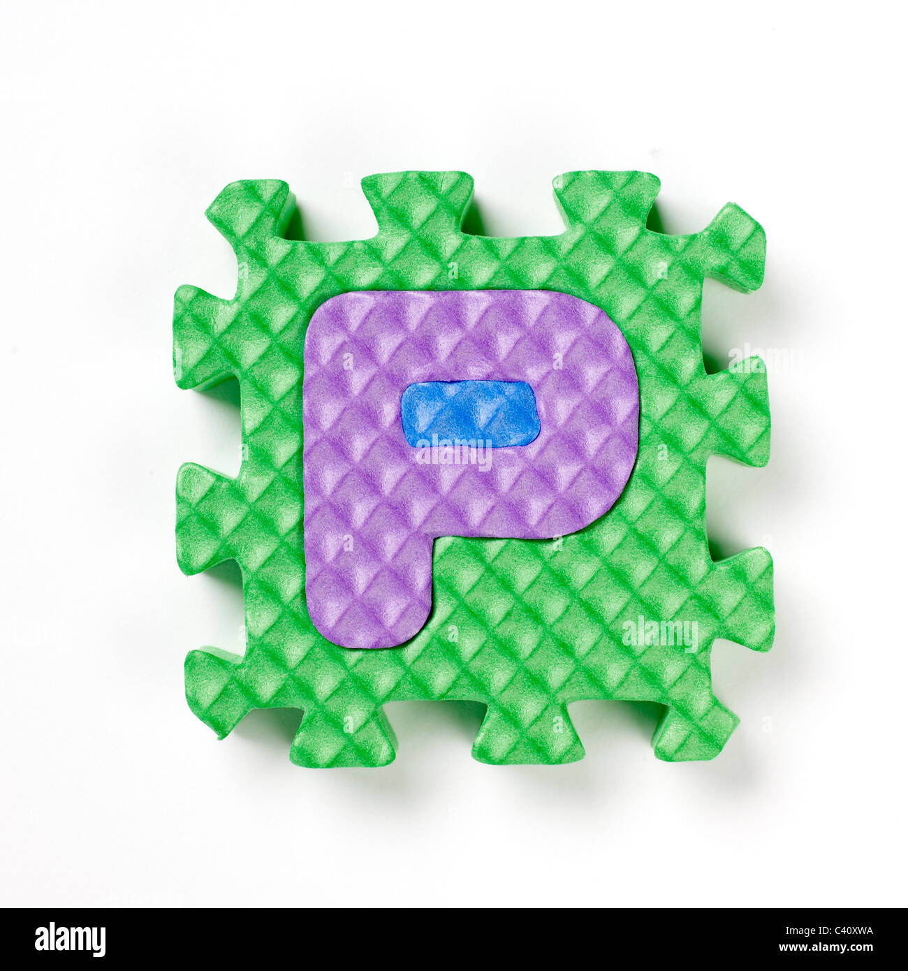alphabet puzzle piece P Stock Photo - Alamy