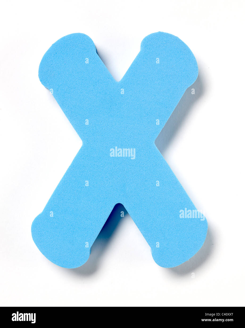 Foam letter X Stock Photo - Alamy