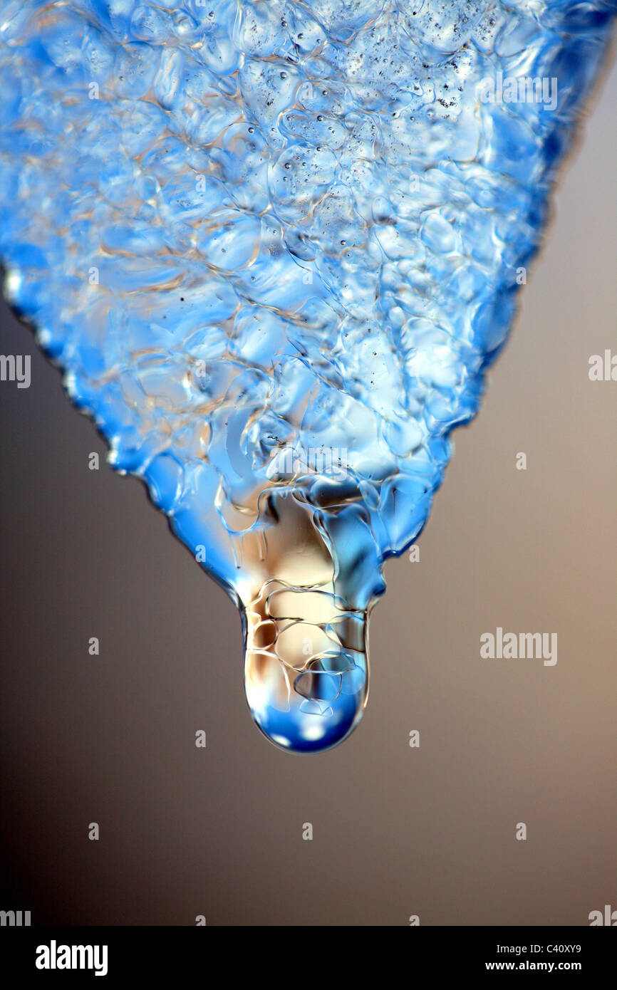 Icicle melting. Salt Lake City, Utah, United States, North America ...