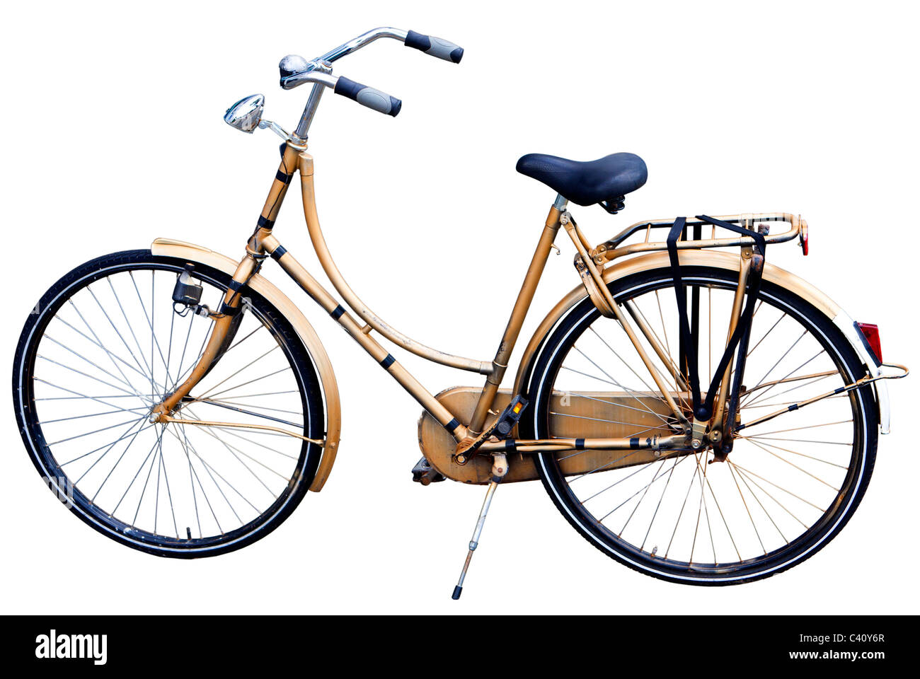 An Old Bicycle isolated on a white background Stock Photo - Alamy