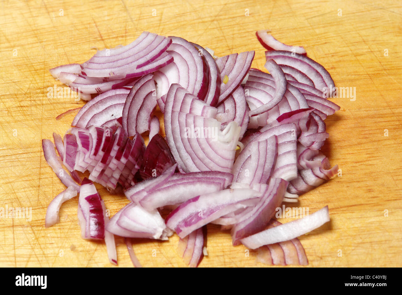 onion slice take photograph close-up Stock Photo - Alamy
