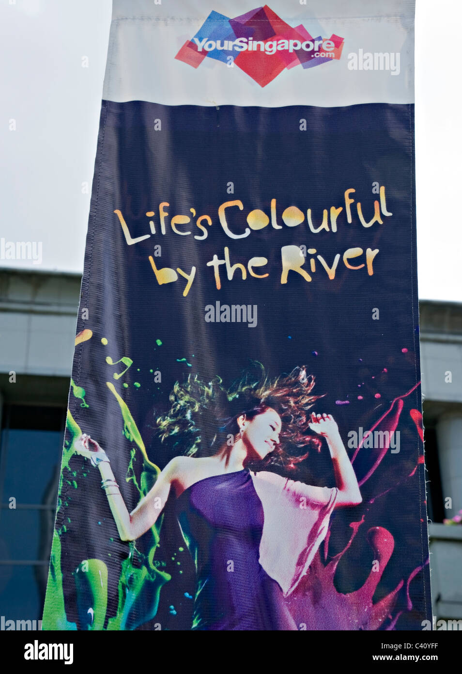 Lifes colourful river advertising slogan hi-res stock photography and ...