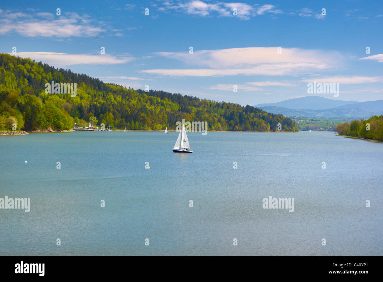 Zywiecki lake, Silesia region, Poland Stock Photo - Alamy