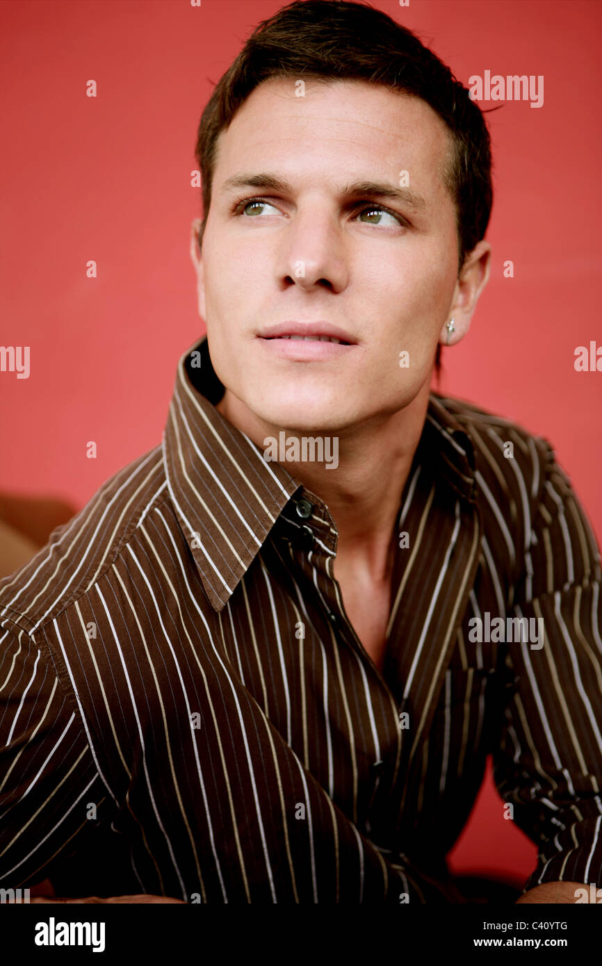 model, man, attractive, happy, confident, portrait, close up, male ...