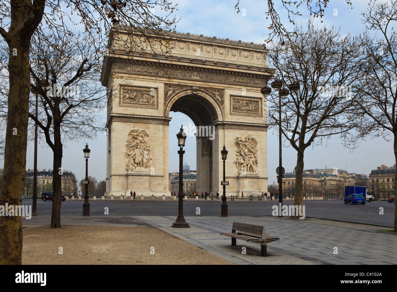 Arch of Triumph (Arc de Triomphe), Paris, France Stock Photo - Alamy