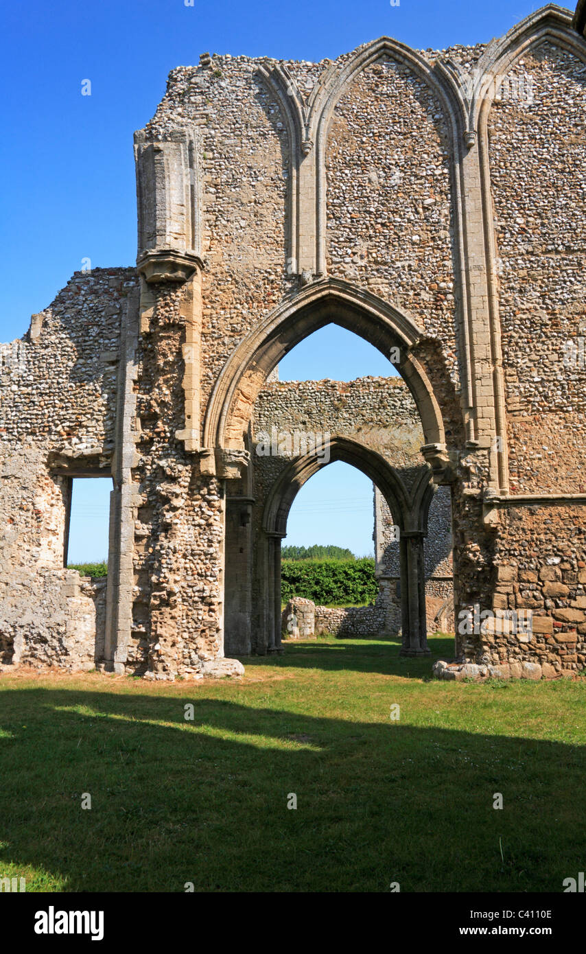 Ruins of part of North Creake Abbey in North Norfolk, England, United ...