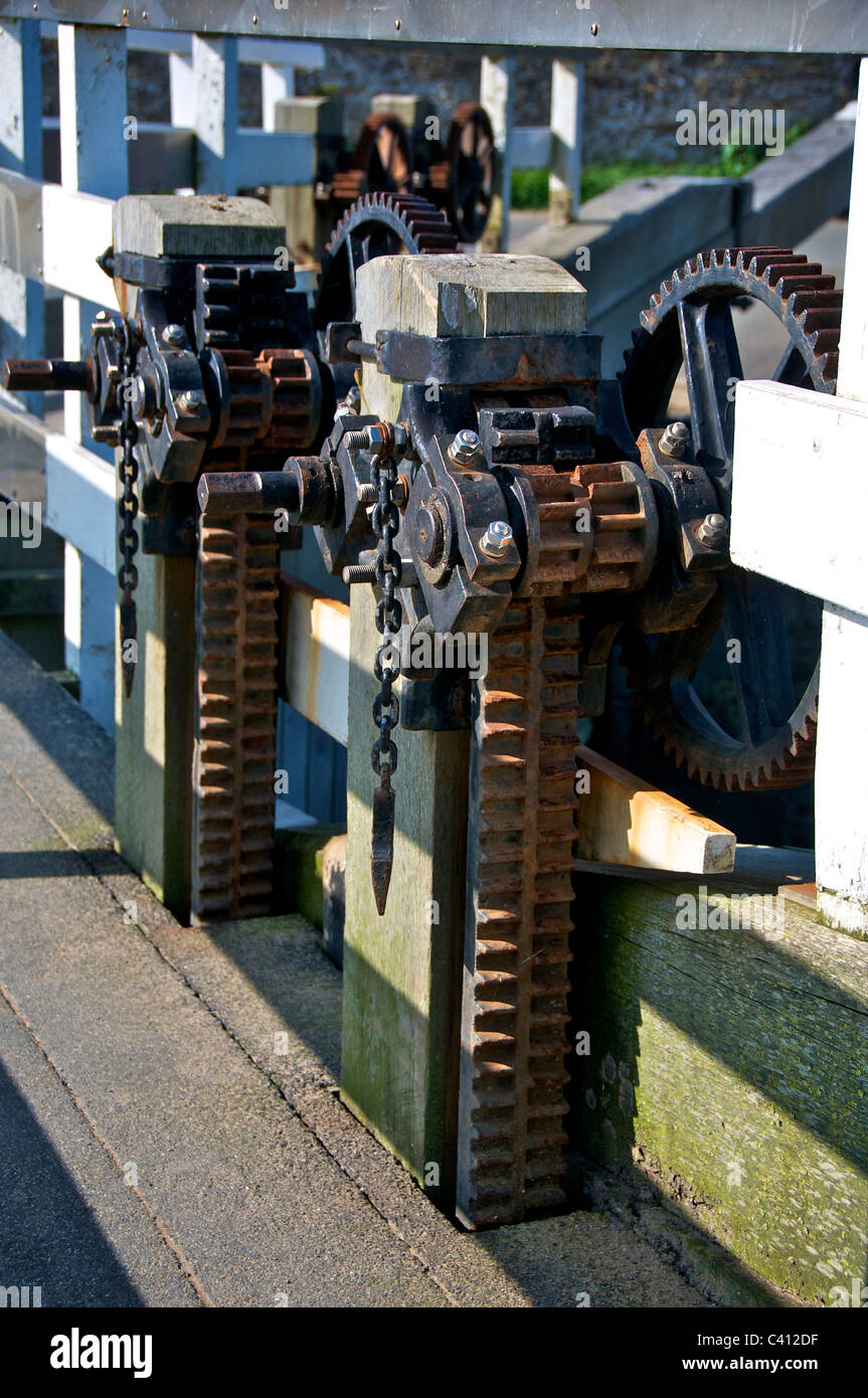 Bude Cornwall UK Canal Sea Lock Sealock Stock Photo - Alamy