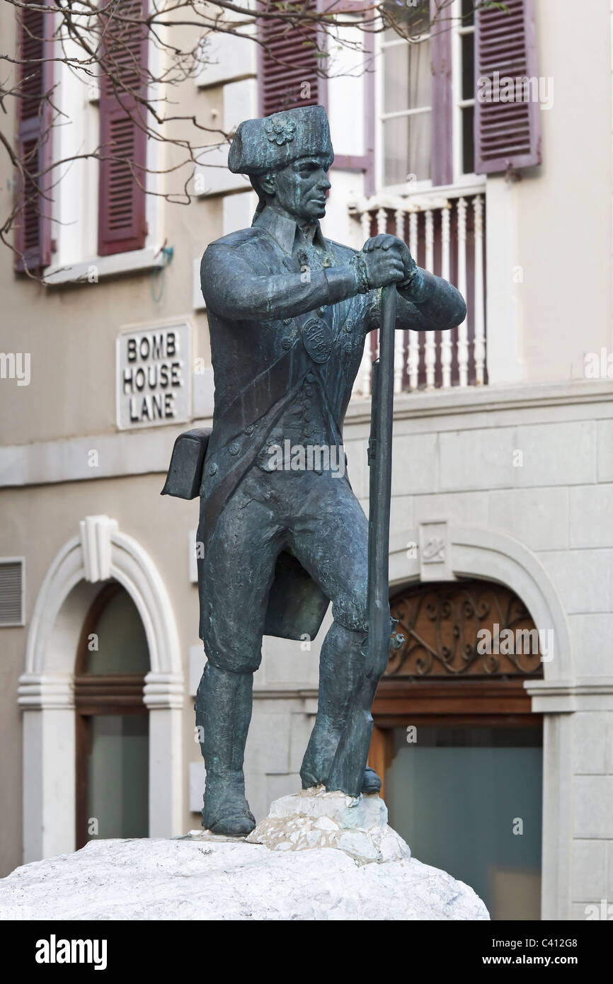 Statue and plaque of the Corps of Royal Engineers to commemorate their ...