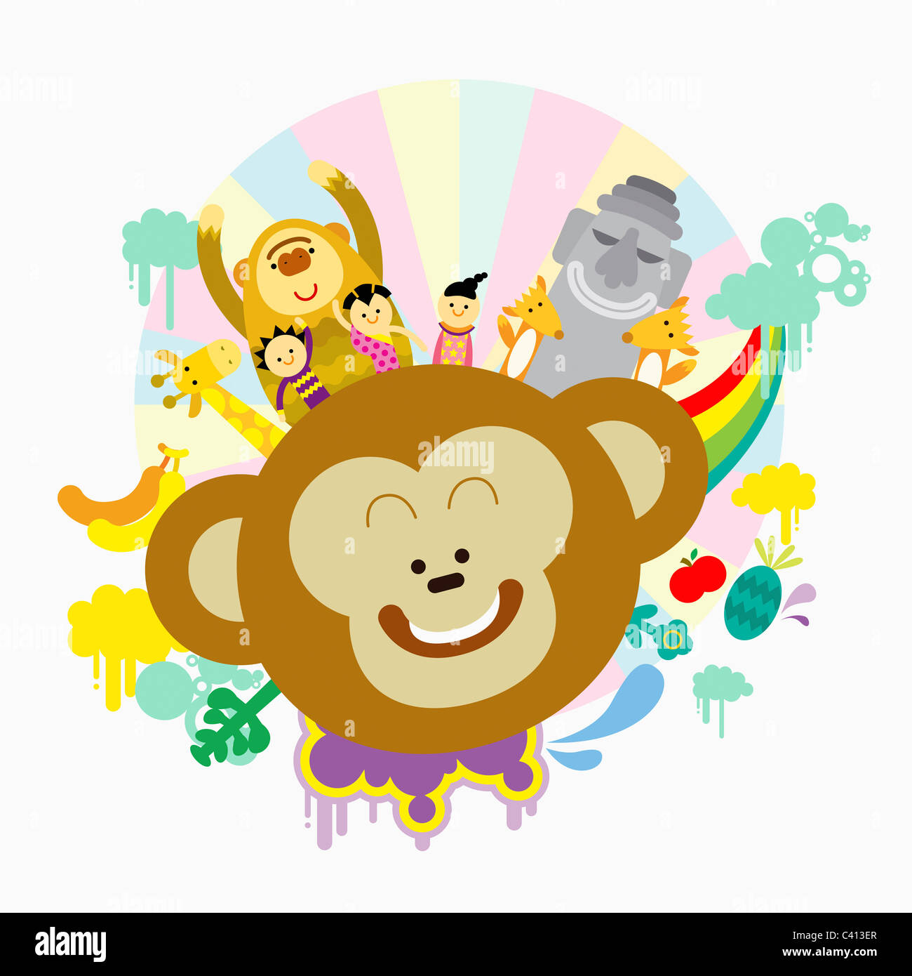 creative characters illustration Stock Photo - Alamy