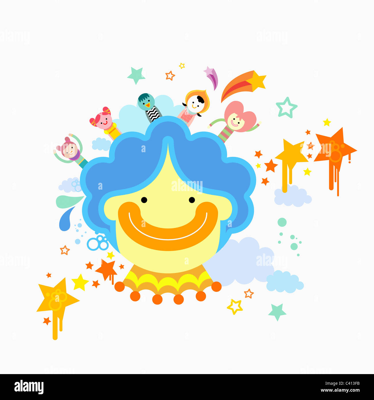 creative characters illustration Stock Photo - Alamy