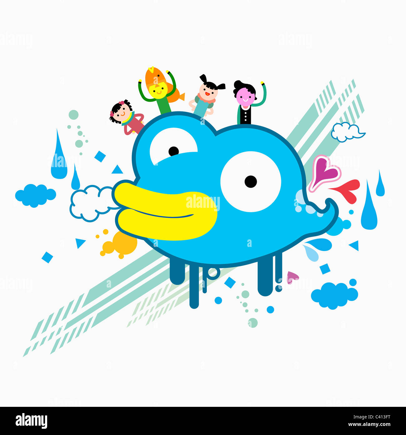 creative characters illustration Stock Photo - Alamy