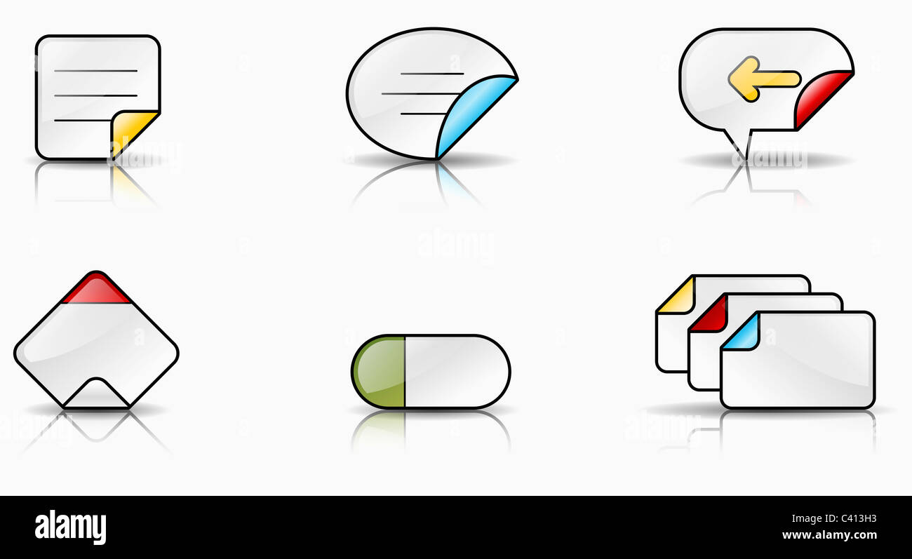 various types of application icons Stock Photo - Alamy