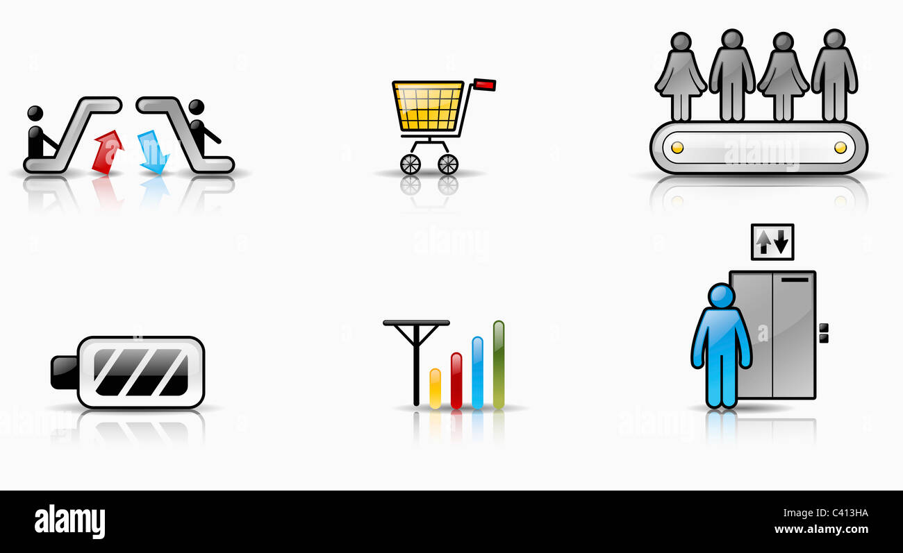 various types of application icons Stock Photo - Alamy