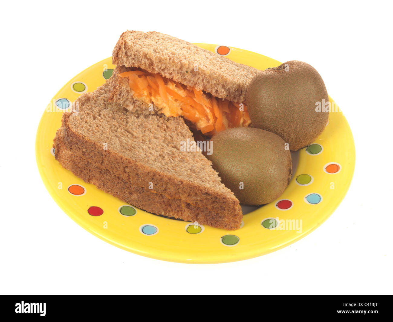 Carrot and Red Pepper Homous Sandwich Stock Photo - Alamy