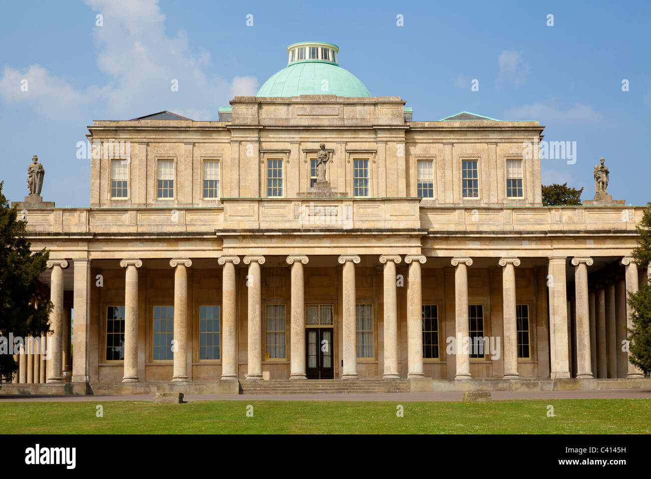 The regency style Pittville Pump Room in Pittville Park, Cheltenham Spa ...