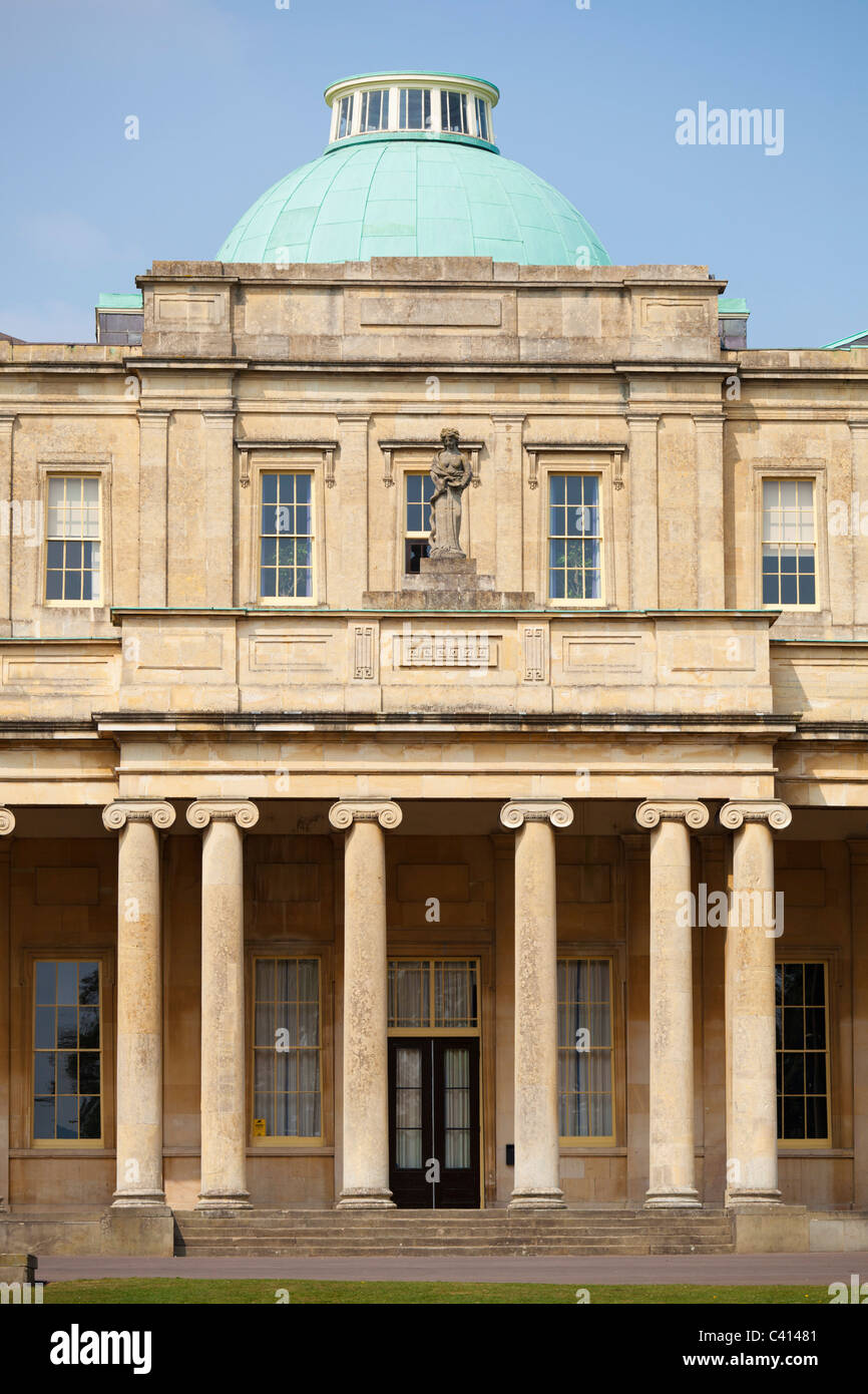 The regency style Pittville Pump Room in Pittville Park, Cheltenham Spa ...