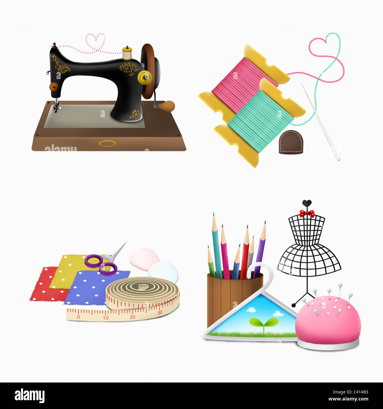 costume making tools Stock Photo - Alamy