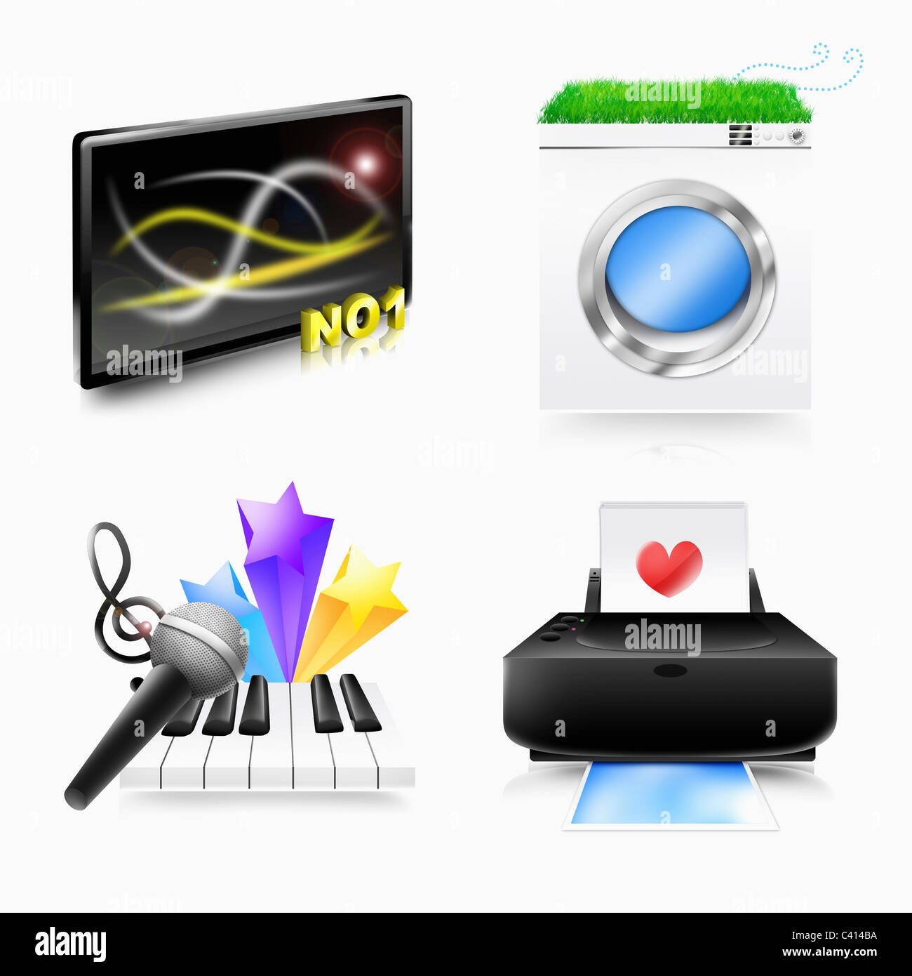 various types of electronics Stock Photo - Alamy
