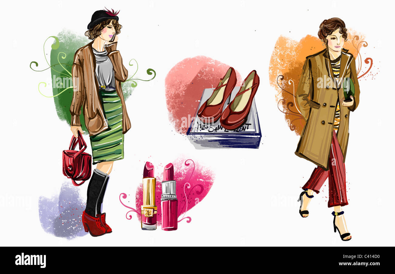 trendy fashion styles Stock Photo - Alamy