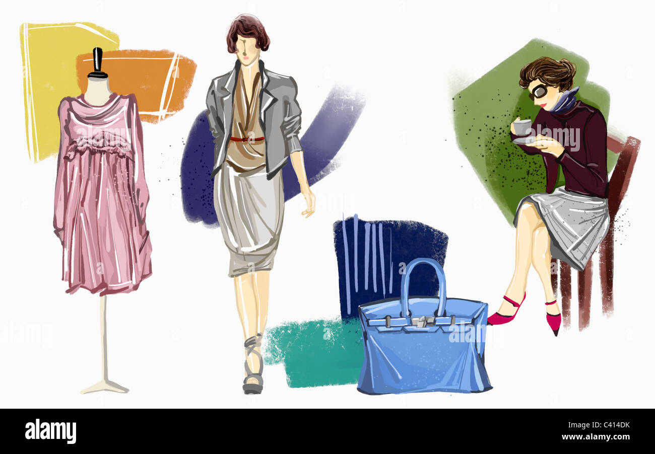 trendy fashion styles Stock Photo - Alamy