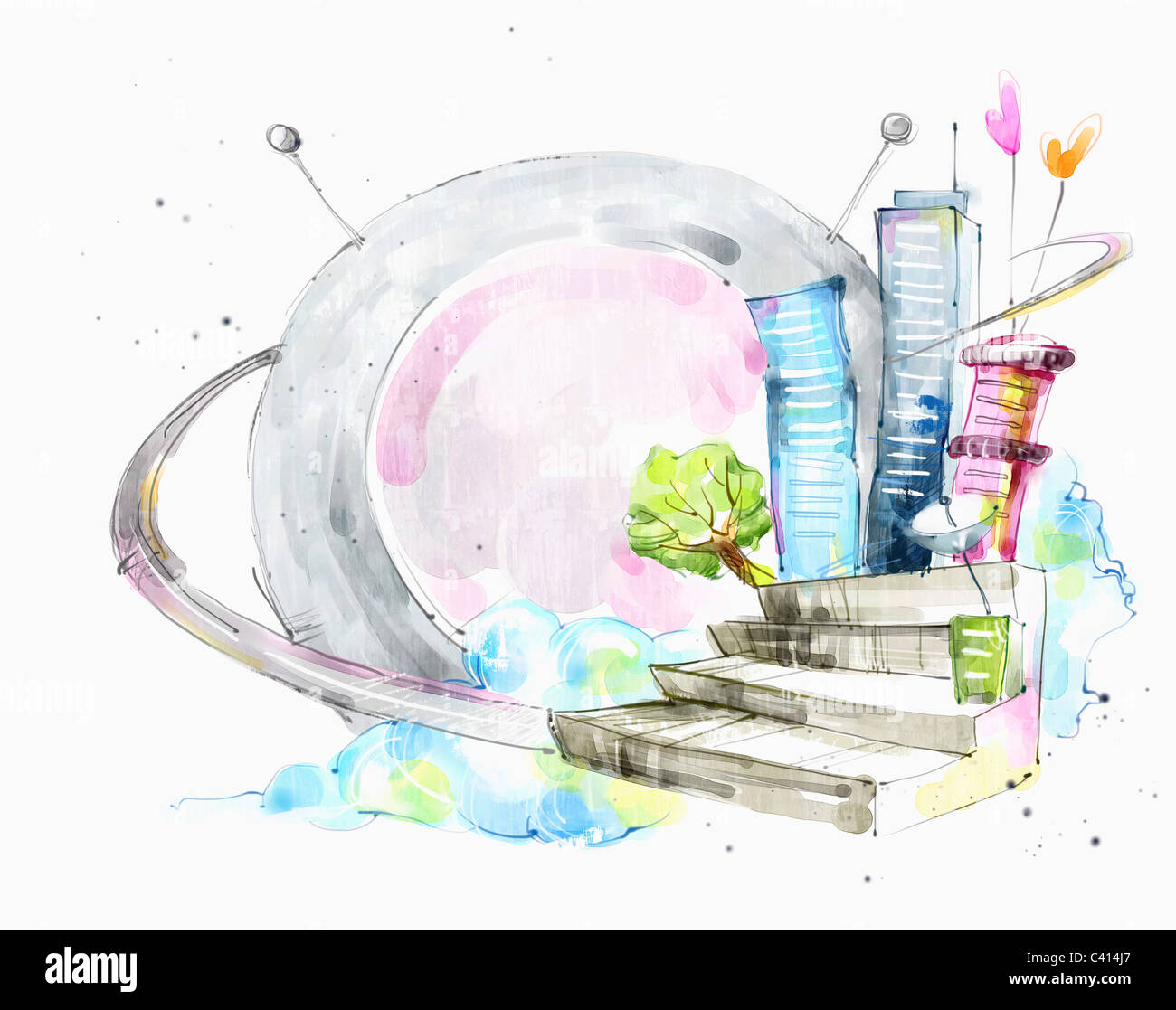 global internet environment Stock Photo - Alamy