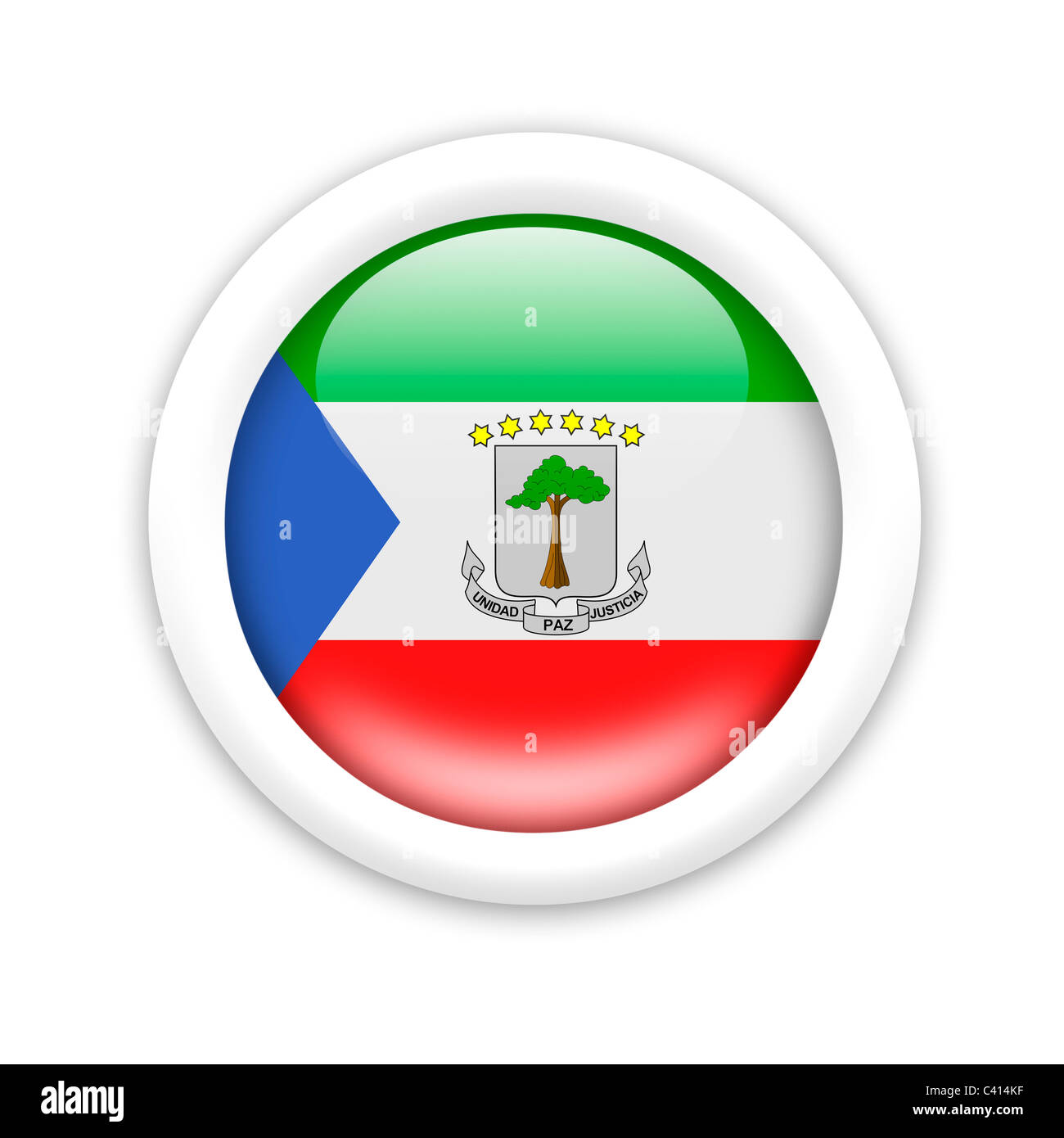 Flag of Equatorial Guinea Stock Photo - Alamy