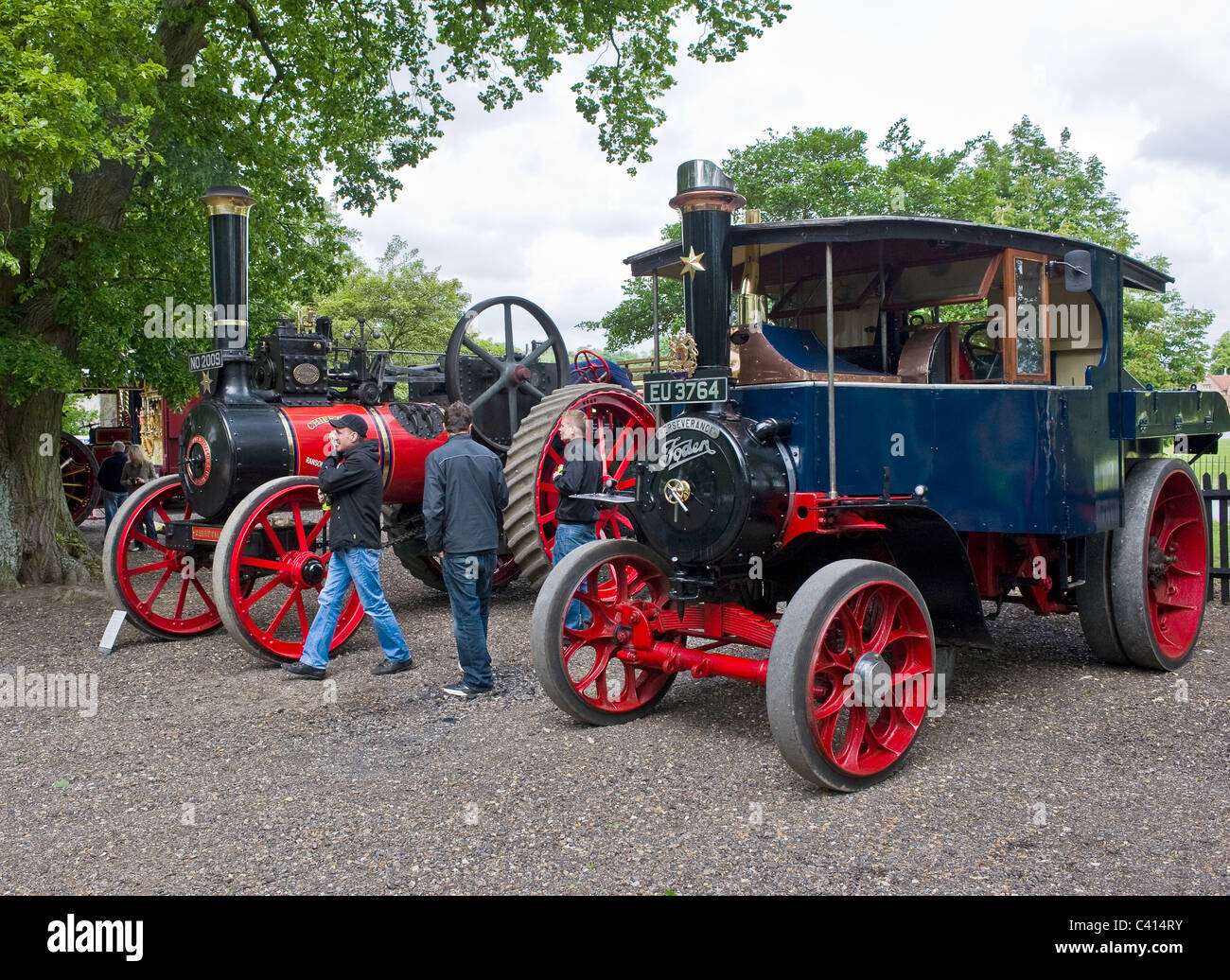 Traction engines on display at a steam rally Stock Photo - Alamy