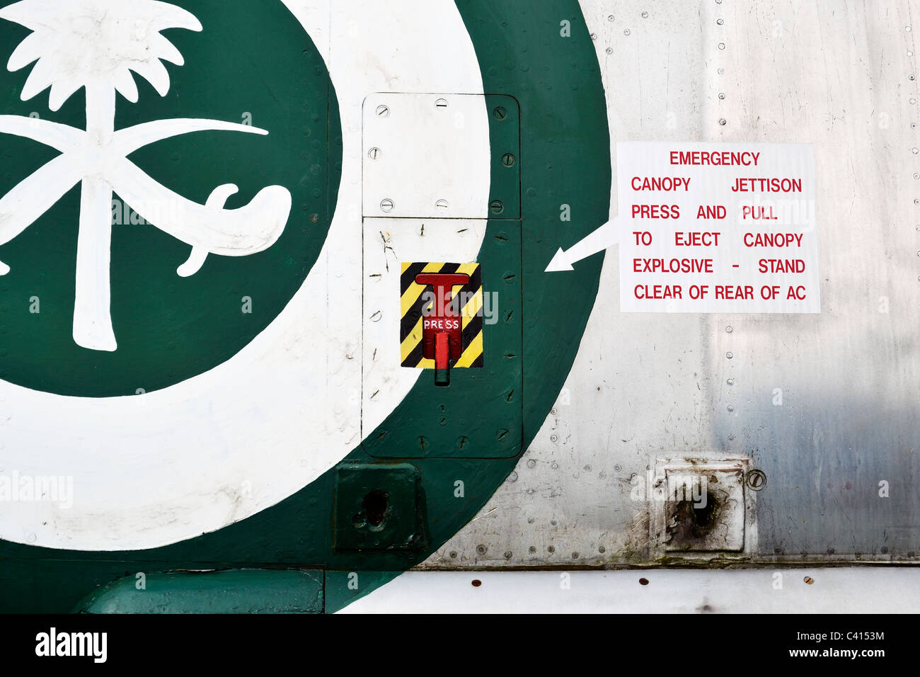 Stencil and national markings detail on Saudi Arabian BAC lightning ...