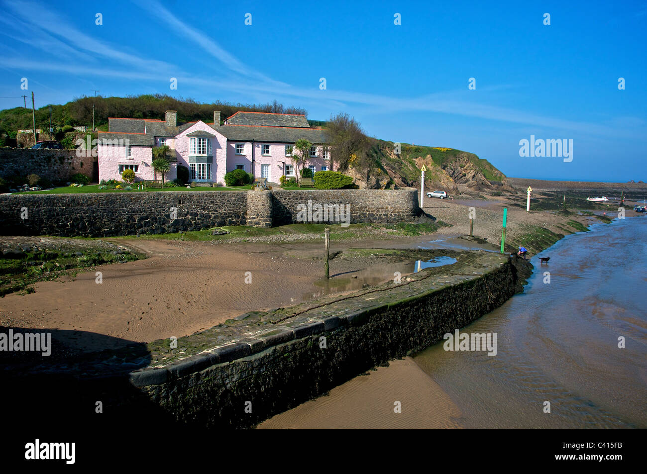 Bude Cornwall UK Canal Sea Lock Sealock Stock Photo - Alamy