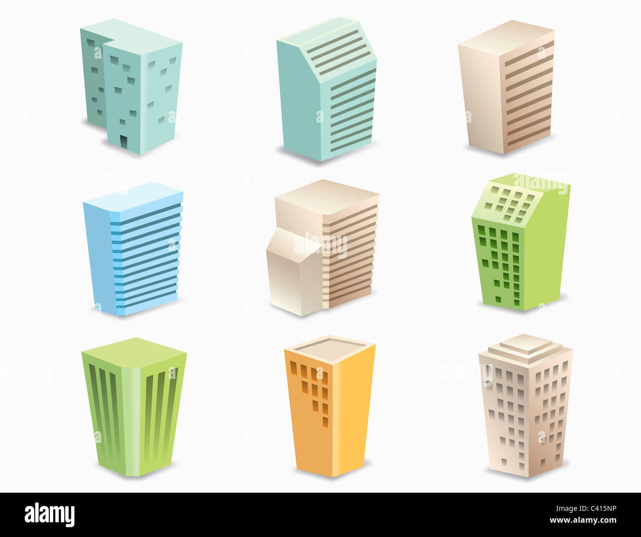 Various Types Residential Buildings High Resolution Stock Photography ...