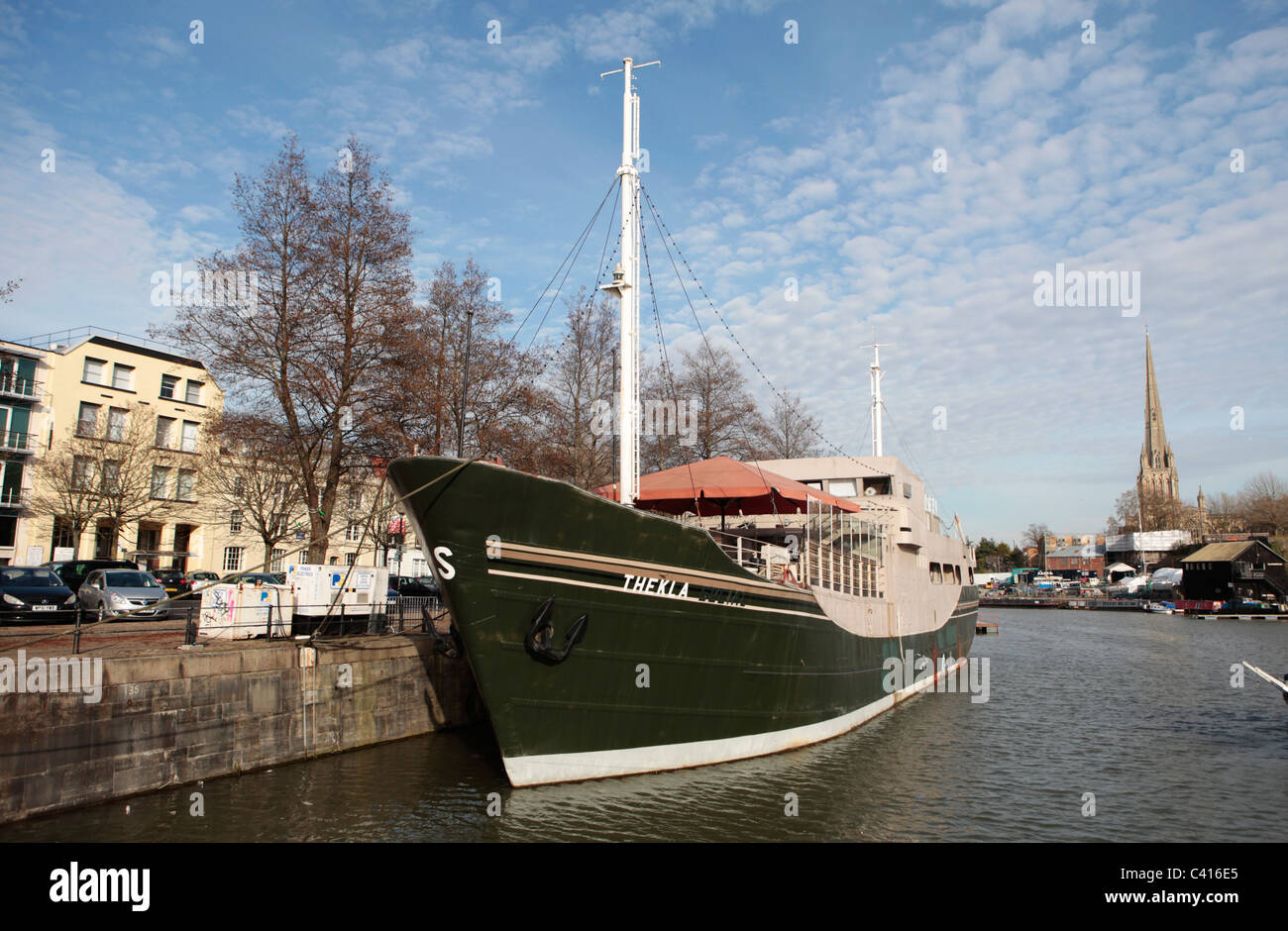 Thekla music venue on a boat, in the Mud Dock are of Bristol. The sea ...