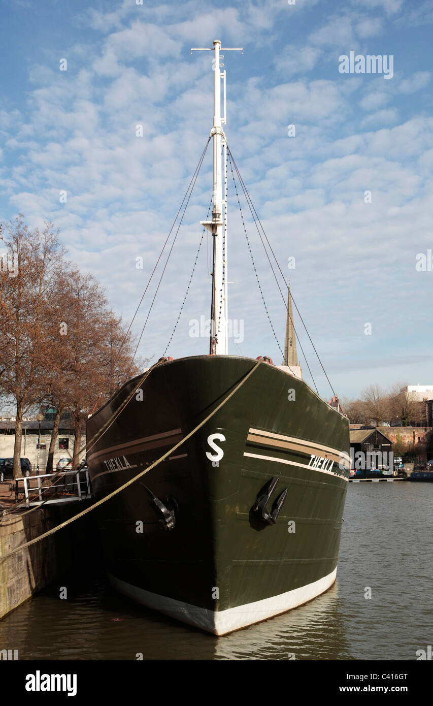 Thekla music venue on a boat, in the Mud Dock are of Bristol. The sea ...