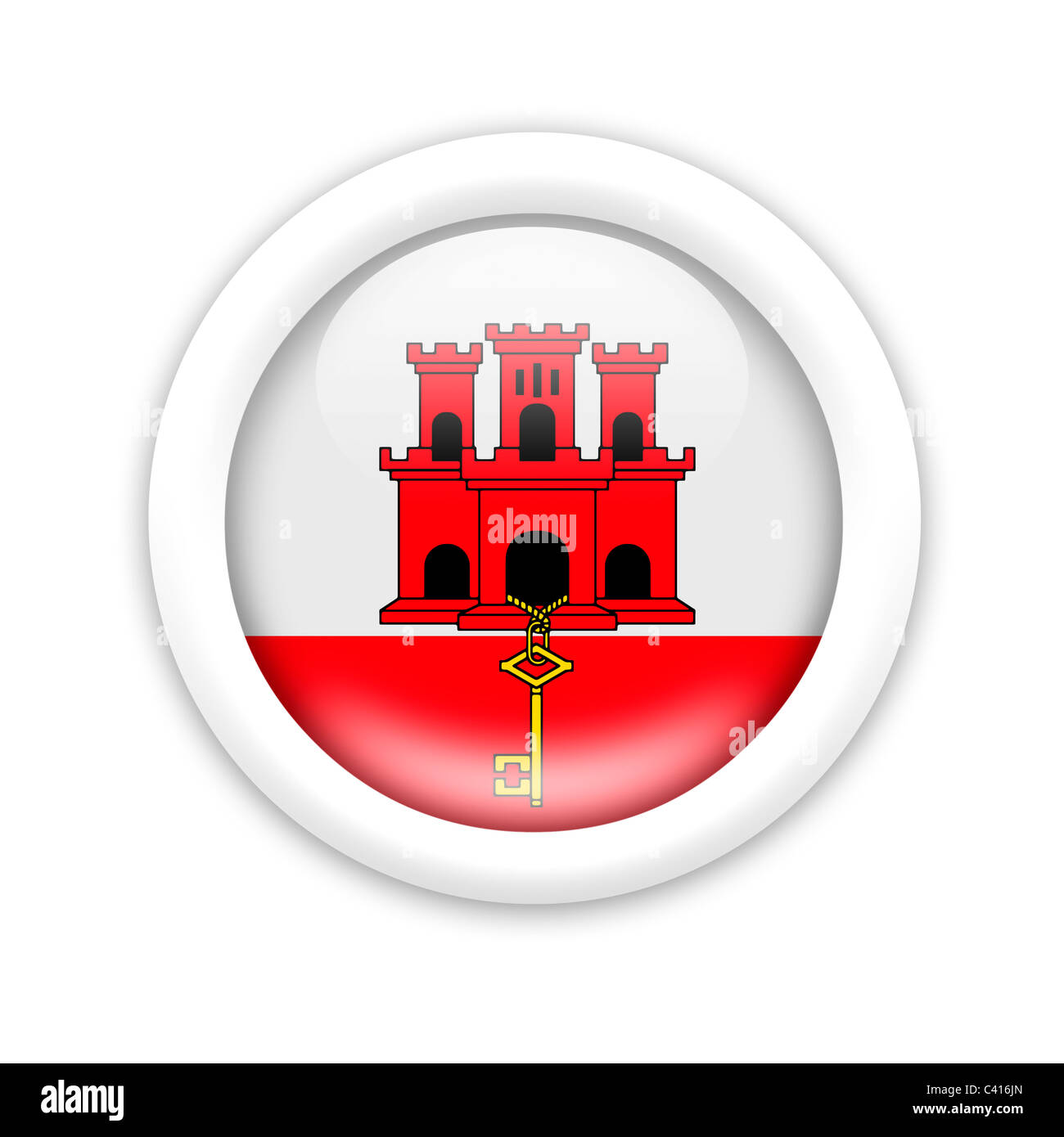 Flag of Gibraltar Stock Photo - Alamy