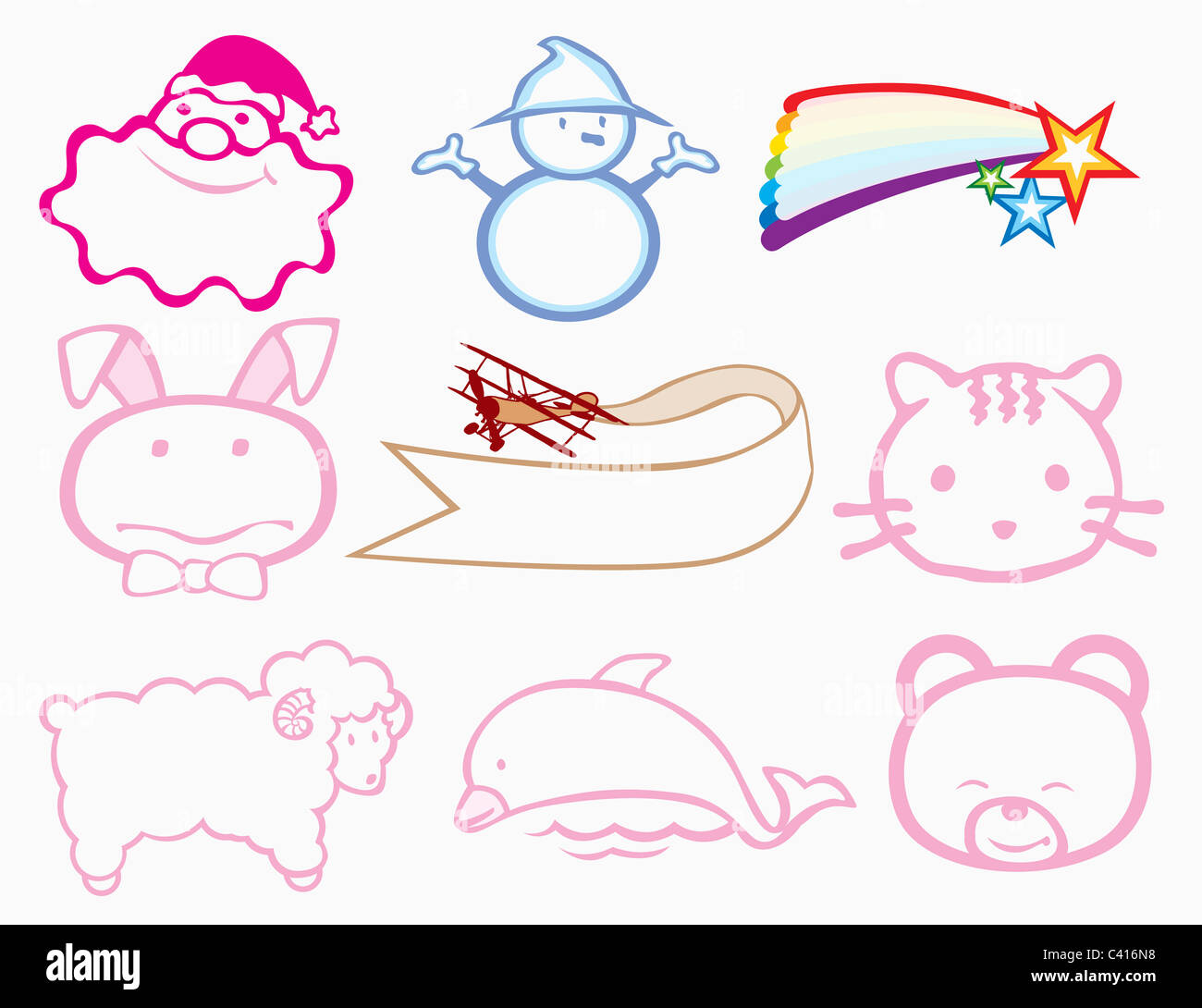 various types of speech bubbles Stock Photo - Alamy