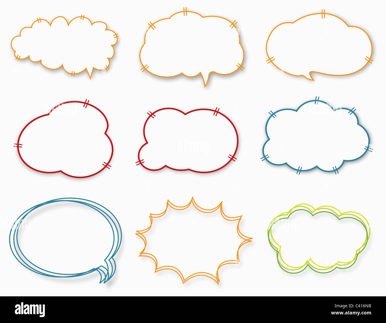 Speech bubble types hi-res stock photography and images - Alamy