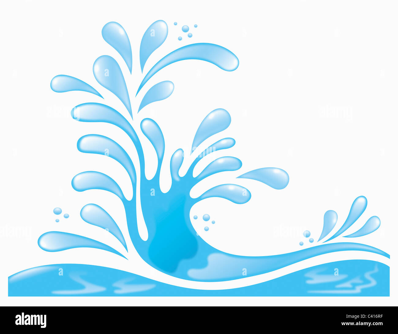 Waterdrops Cut Out Stock Images & Pictures - Alamy