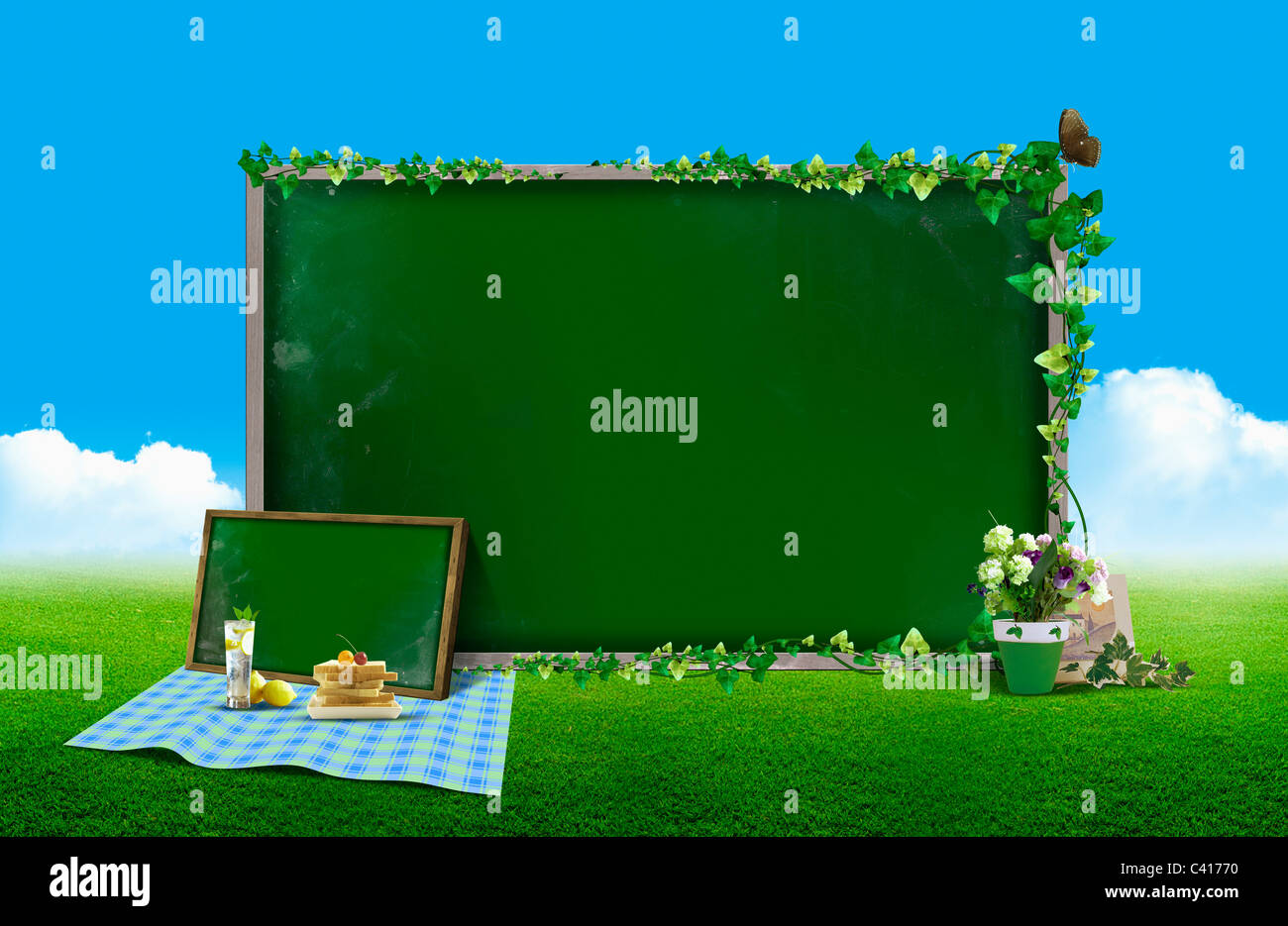 background frame in spring color Stock Photo - Alamy