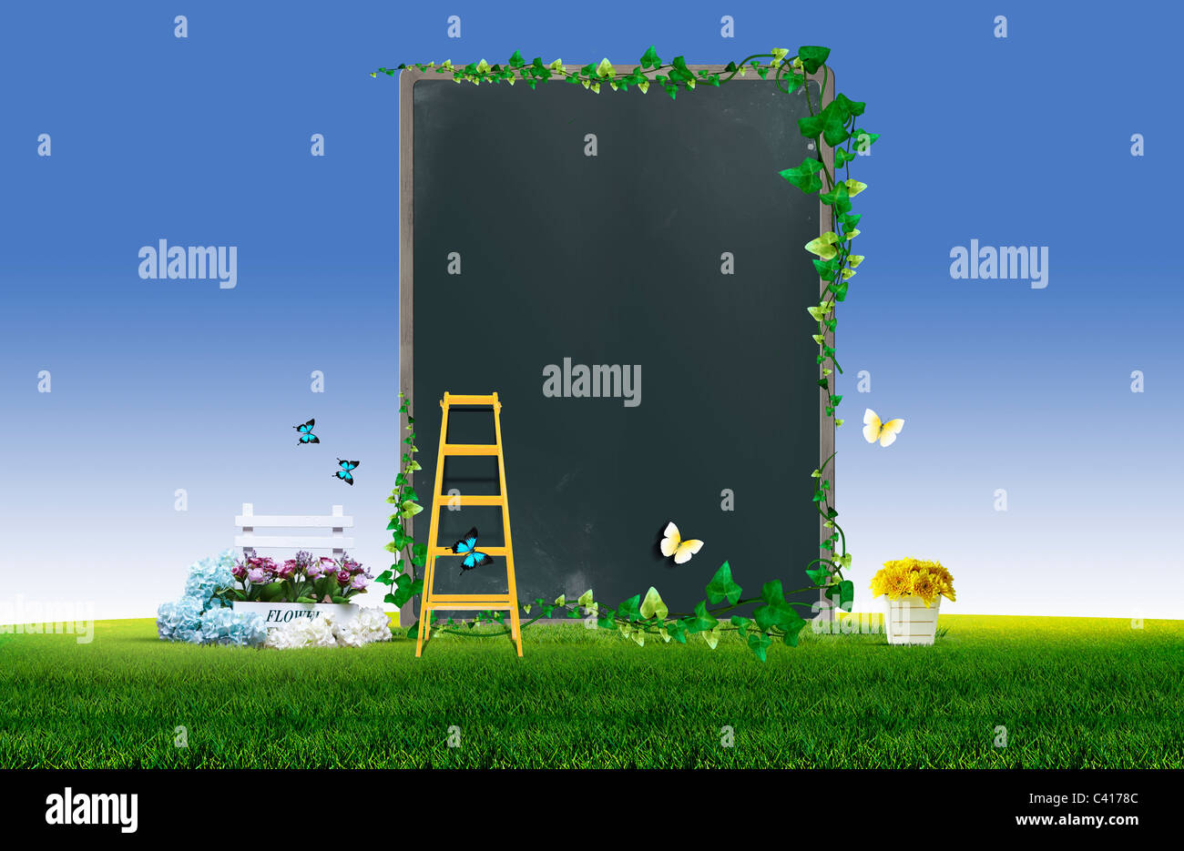 background frame in spring color Stock Photo - Alamy
