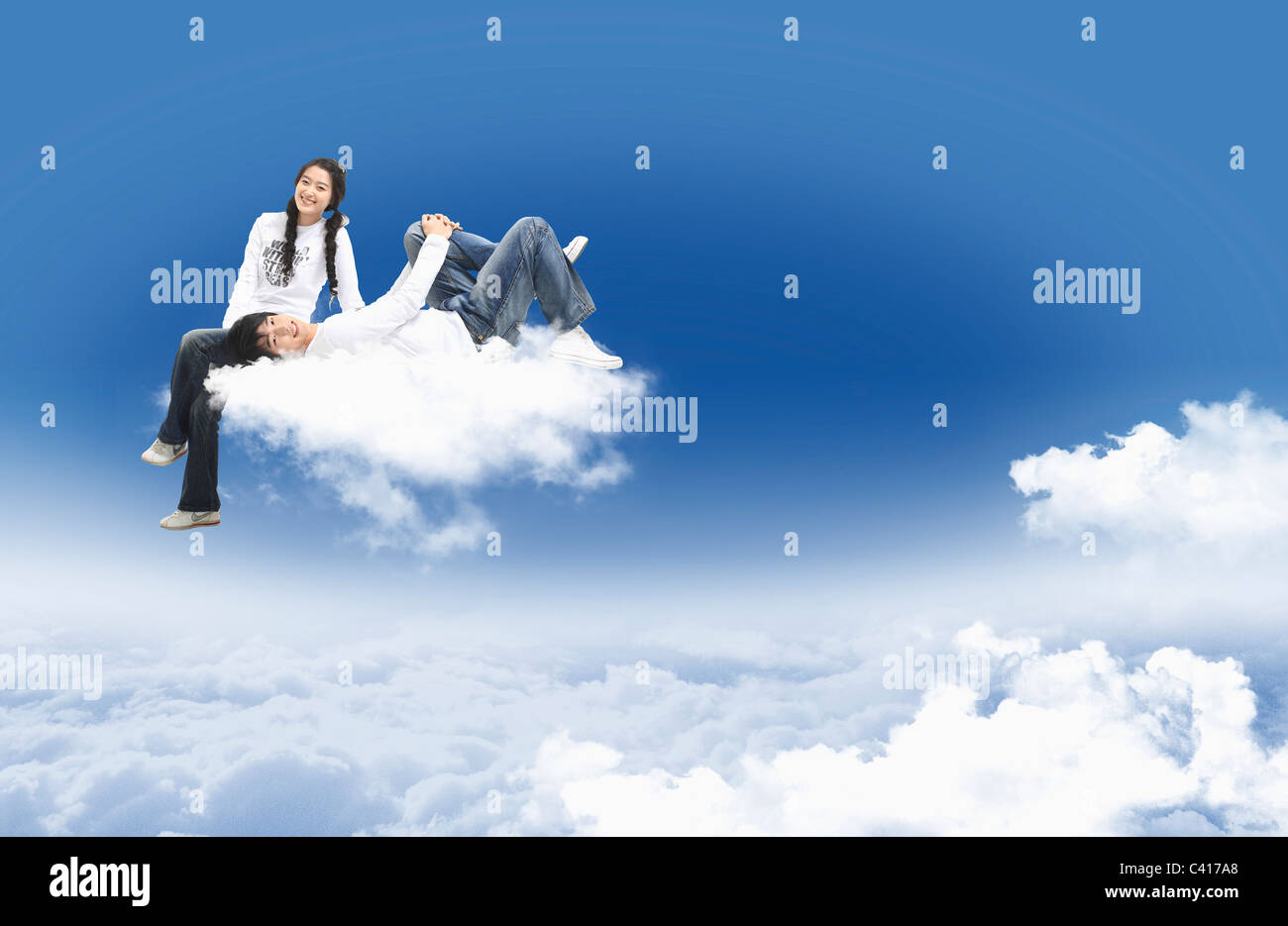 couple taking rest together Stock Photo - Alamy