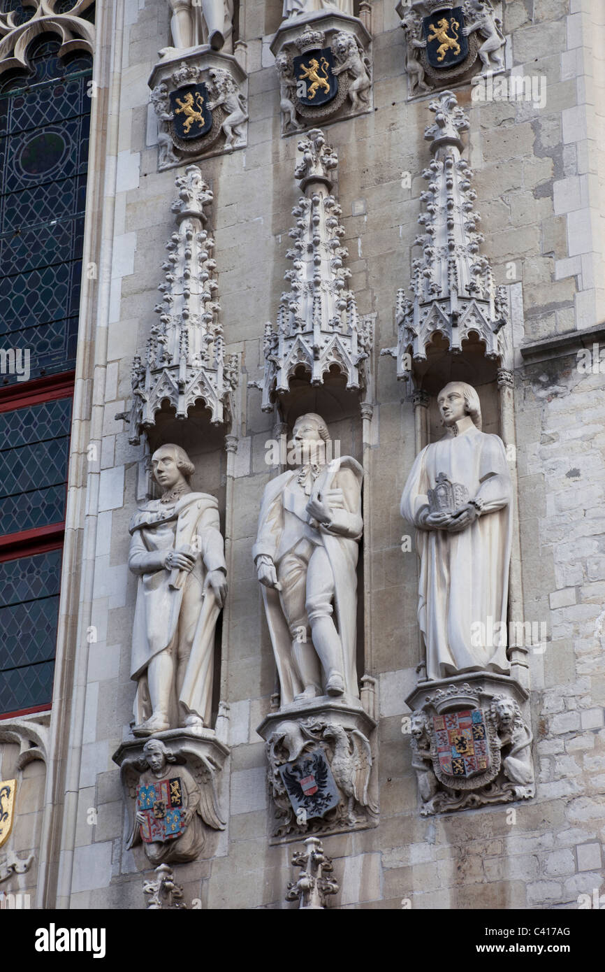 Europe, Belgium, Brugge, Bruges, City Hall, UNESCO World Heritage ...